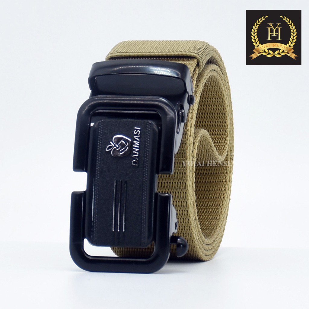 Jual [Y&H] Ikat Pinggang Pria Canvas Nylon Belt Nylon Canvas Sabuk Pria Nylon Kepala Logam Besi ...