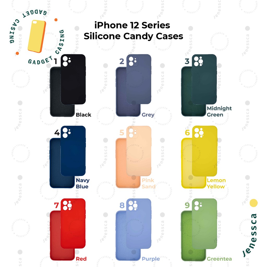 Jual Casing iPhone 12/Mini/12 Pro/Max Silicone Case Tipis Soft Case ...