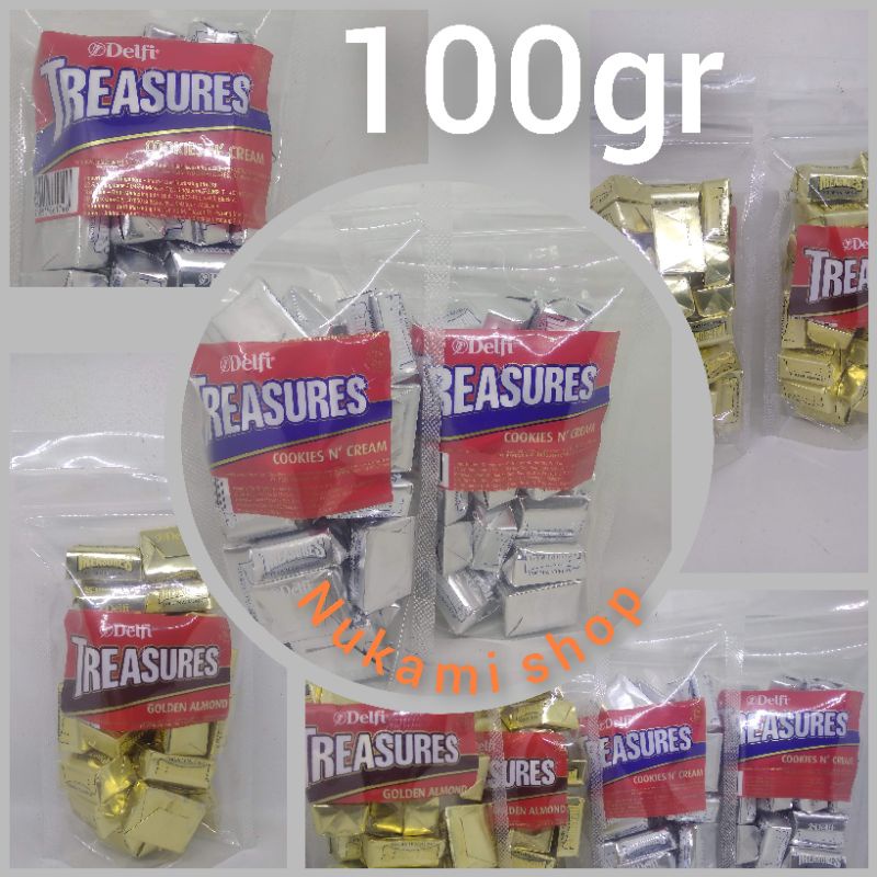 Jual DELFI TREASURES 100GR/COKLAT DELFI TREASURE 100 GRAM/GOLDEN ALMOND ...