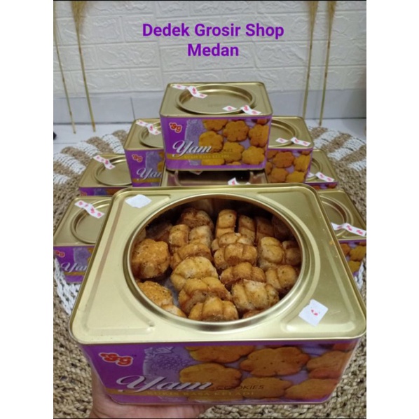 Jual Yam Cookies Roti Keladi SG Ori Malaysia/ Roti Keladi Kaleng berat ...