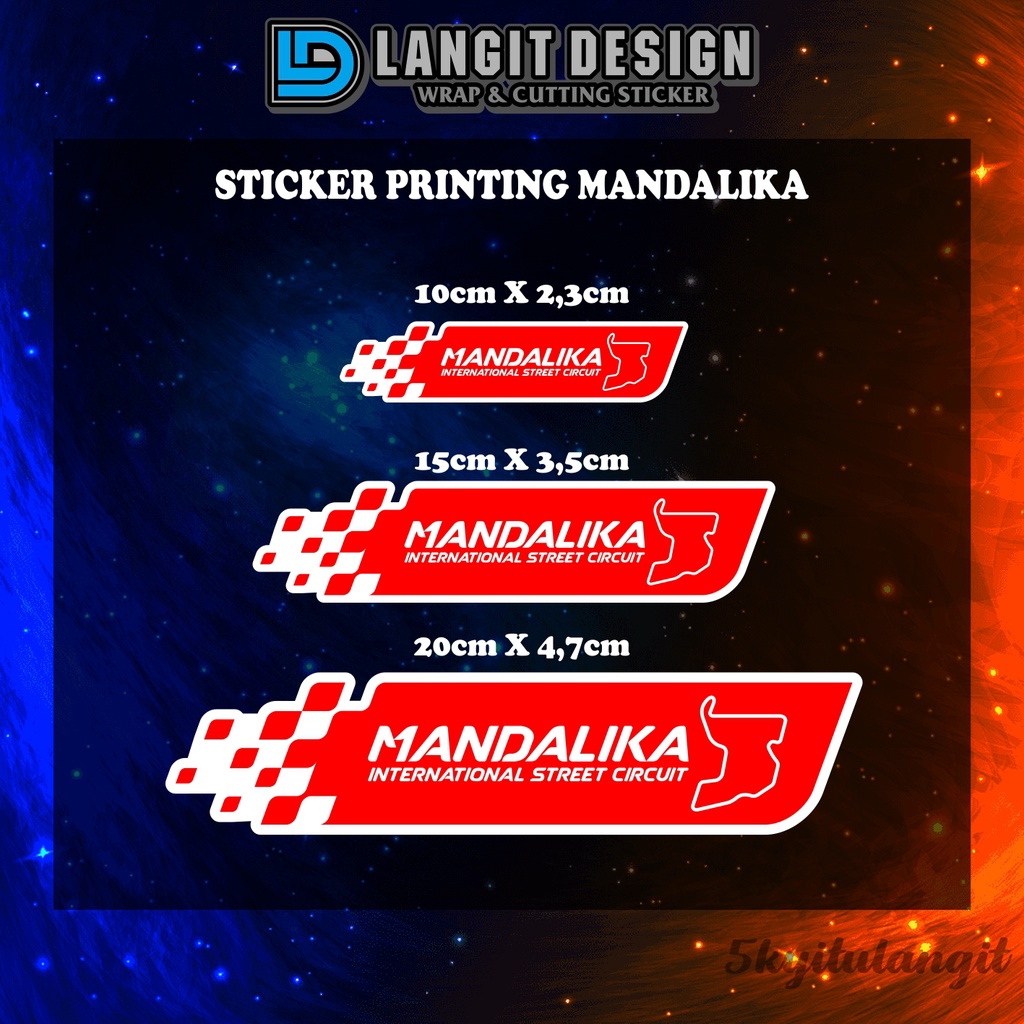 Jual Stiker Mandalika Printing | Shopee Indonesia