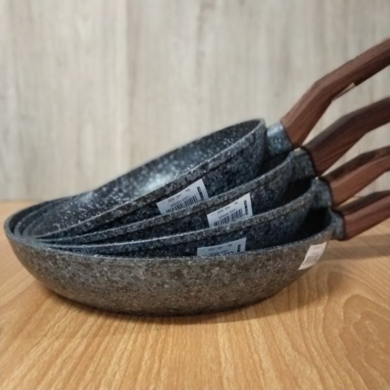 Jual Wajan Anti Lengket/Yoshikawa Marble Frying Pan MB-220 | Shopee Indonesia