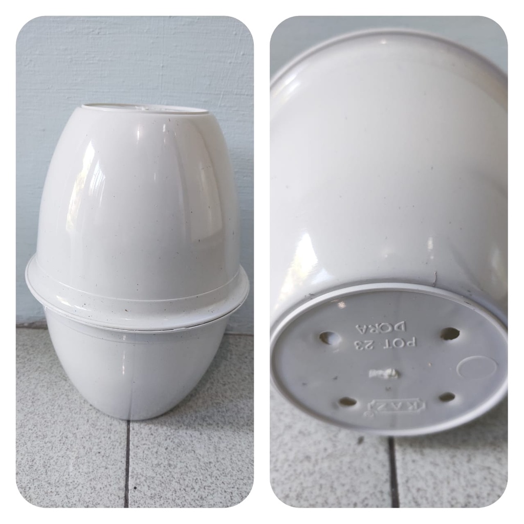 Jual KZ Pot Dora Polos Putih 23 | Shopee Indonesia