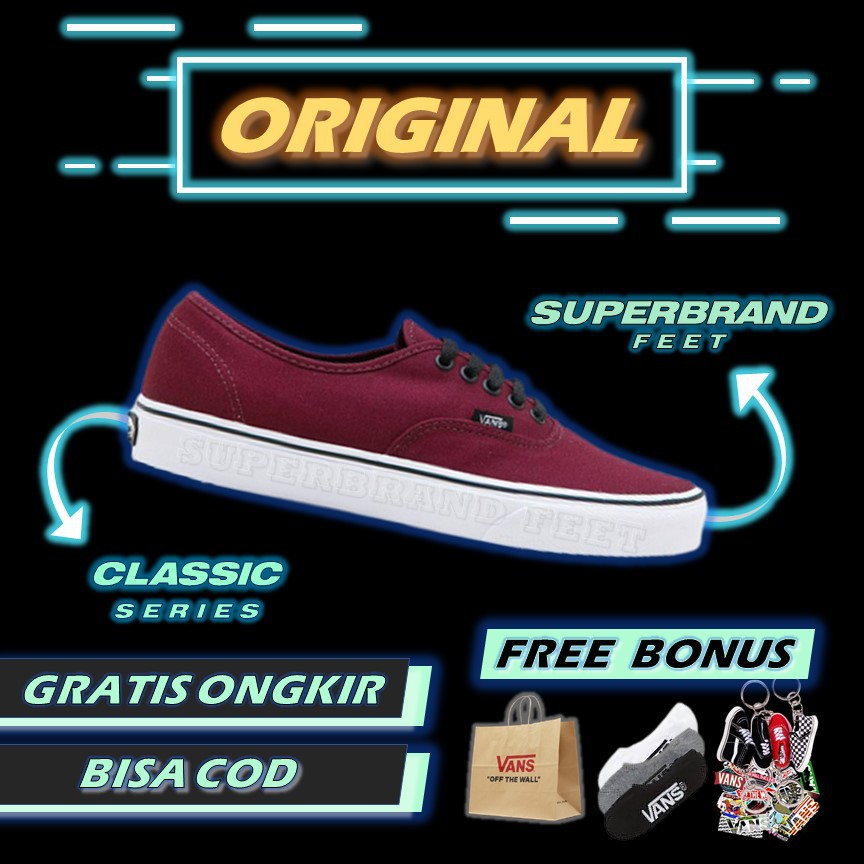 Jual Vans Authentic Port Royale Classic ORIGINAL Sepatu Vans Original ...