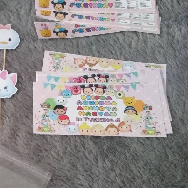 Jual Label Susu Indomilk Botol / label ultah / Hiasan Dessert Table ...