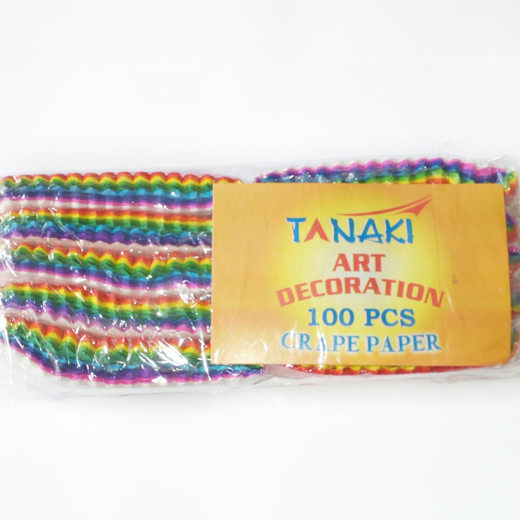 Jual crape paper / kertas crape potongan per pak isi 10 mix | Shopee ...