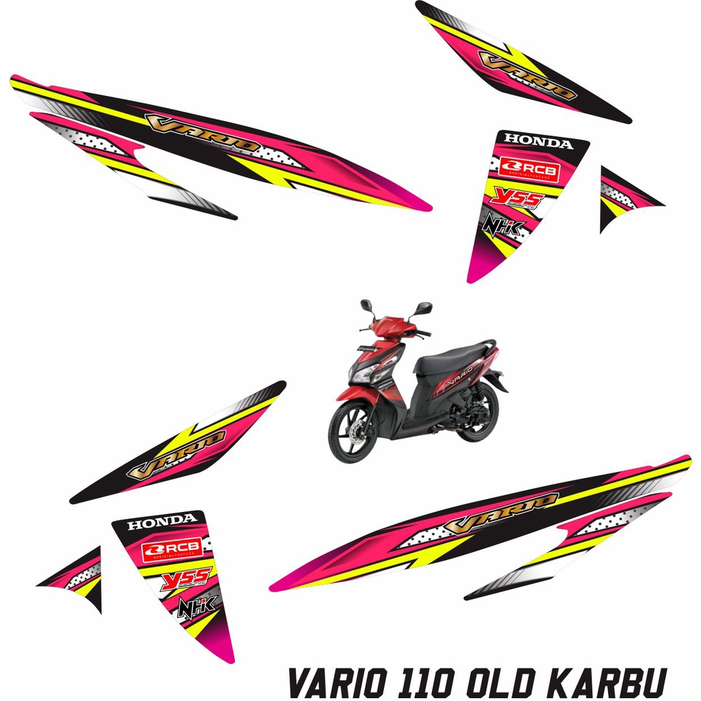 Jual STRIPING POLET STIKER MOTIF STICKER BUAT MOTOR HONDA VARIO 110 OLD /. VARIASI MOTIF RACING ...