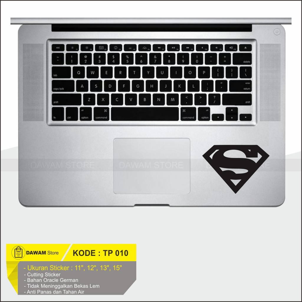Jual Sticker Trackpad Laptop Macbook Simbol Superman | Shopee Indonesia