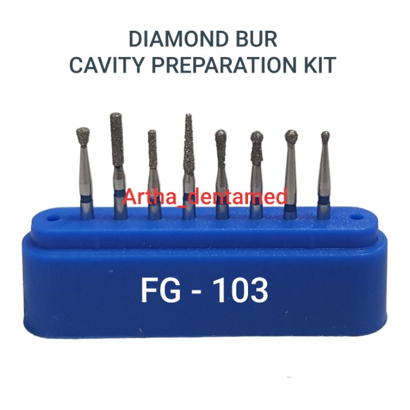 Jual DIAMOND BUR GIGI POLES & PREPARASI DENTAL SET KIT | Shopee Indonesia