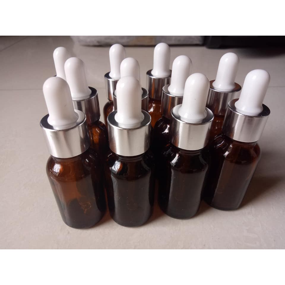 Jual Botol Kaca Pipet 15ml Parfum / Botol Kaca Pipet Essential Oil ...