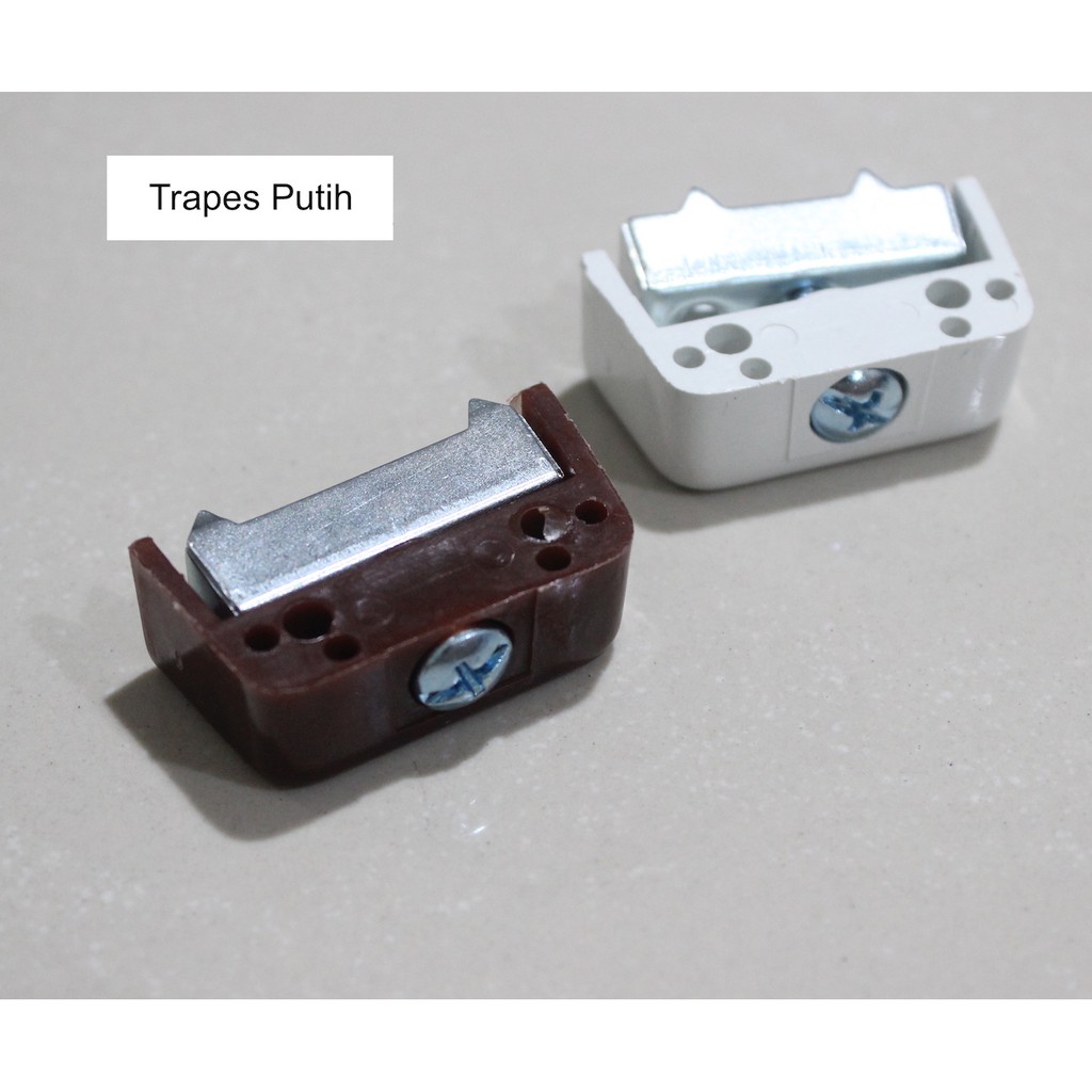 Jual Trapes ITALY / Trapez Putih Ambalan Kayu Penyangga Rak Plastik ...