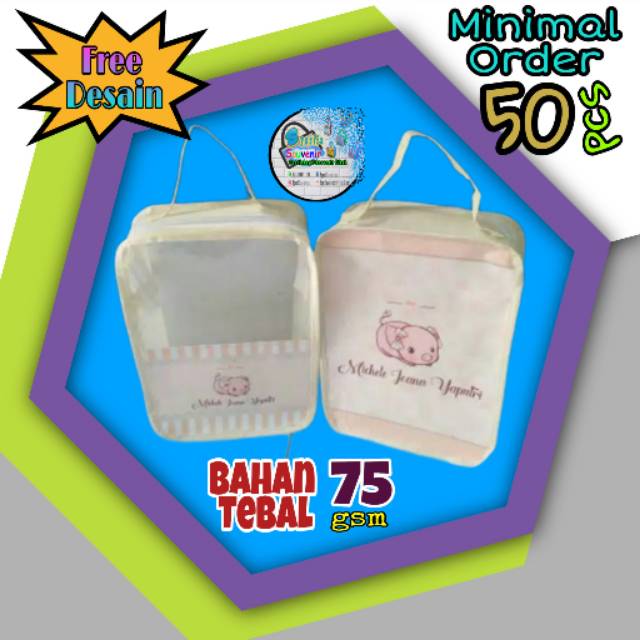 Jual Tas Ultah Resleting Kombi Mika Uk: p:18 l:7 t:25 Jahitan Rapi ...