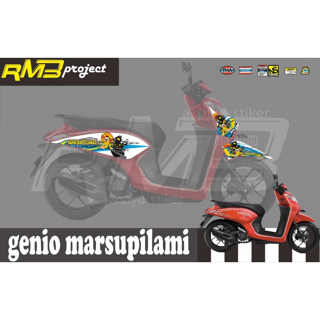Jual Stiker motor genio marsupilami | Shopee Indonesia