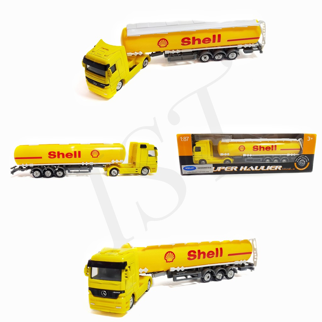 Jual Mainan Anak Diecast Miniatur Replika Welly Truck Tanki Shell ...