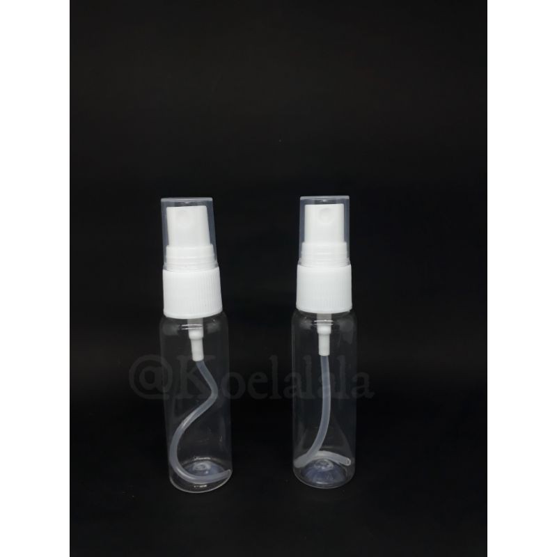 Jual Botol Spray Bahan Plastik Botol Clear Tutup Putih 25ml | Shopee ...