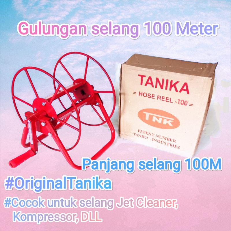 Jual Gulungan selang - hose reel 100m dan 50m / Alat roll gulung selang ...