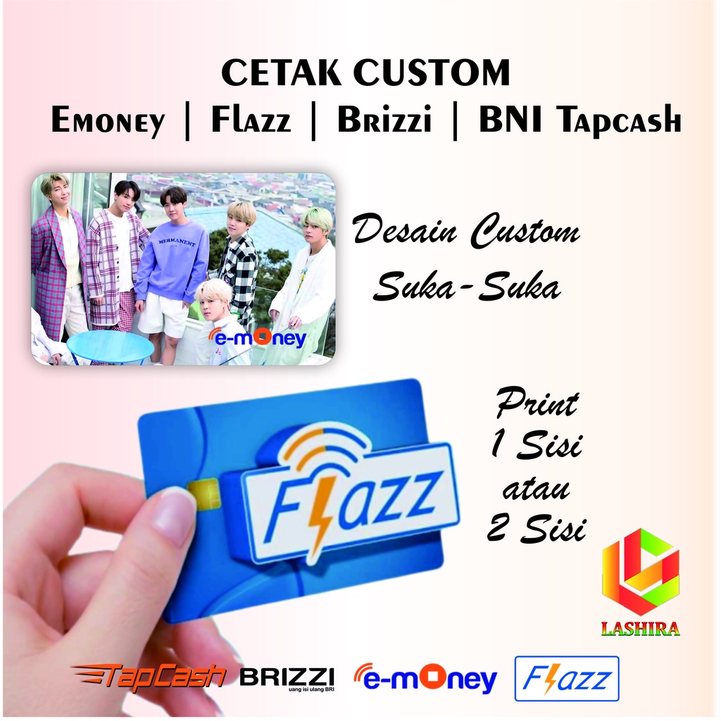 Jual Cetak emoney custom E money eTOLL E Toll mandiri flazz bca bri ...