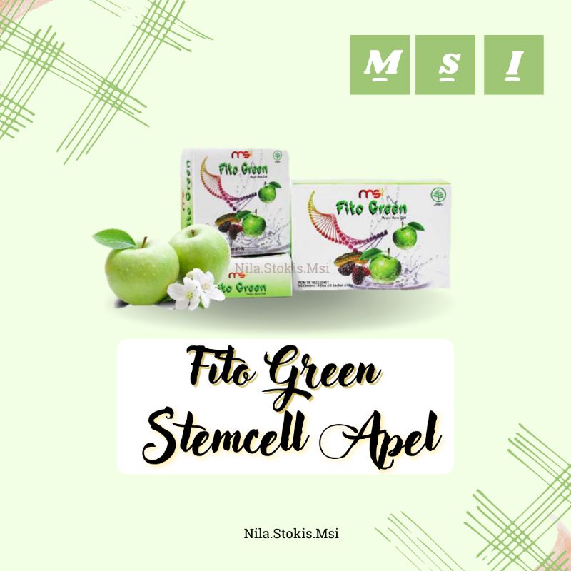 Jual FITO GREEN MSI STEM CELL APEL KOLLAGEN PERAWATAN TUBUH DARI DALAM ...