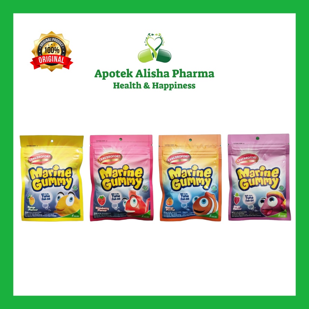Jual Cerebrofort Marine Gummy Sachet - Permen Kepintaran Anak / Daya ...
