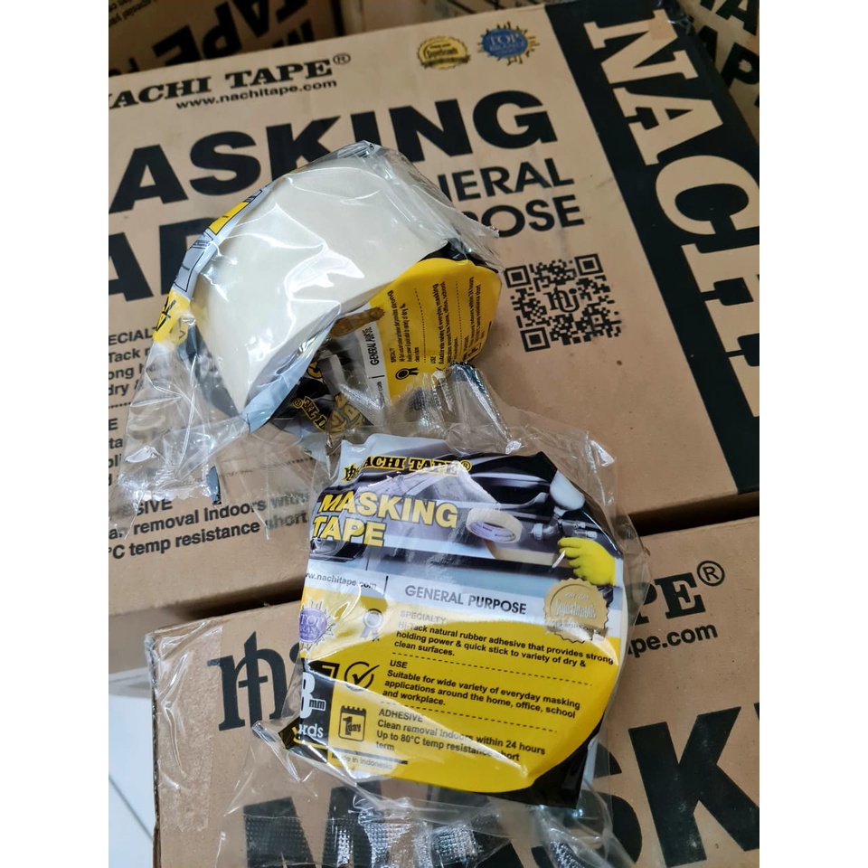 Jual Masking Tape/ Lakban Kertas Merk Nachi Tape Ukuran 48mm | Shopee ...
