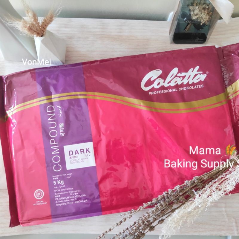 Jual COLATTA Compound Dark 500 gr Chocolate Cokelat Masak Hitam ...