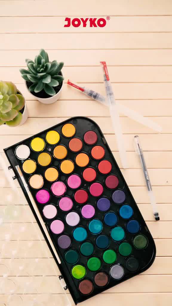 Jual Watercolor Set Cat Air Joyko WC-3 12 , 16 , 28 , 36 , 48 COLOR ...