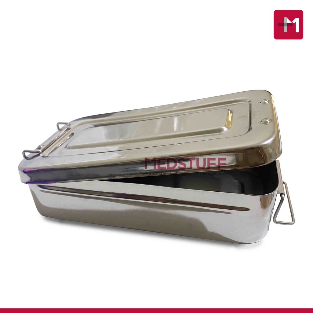 Jual Sterilizing Box 20cm x 10cm x 5cm Instrumen Box dengan Kunci ...