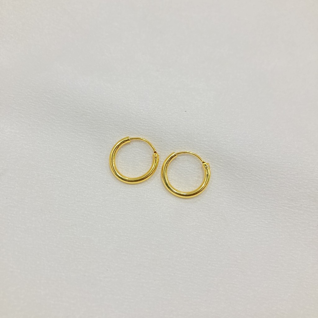 Jual Anting Gipsy Polos Warna 24 Karat Lapis Emas | Shopee Indonesia