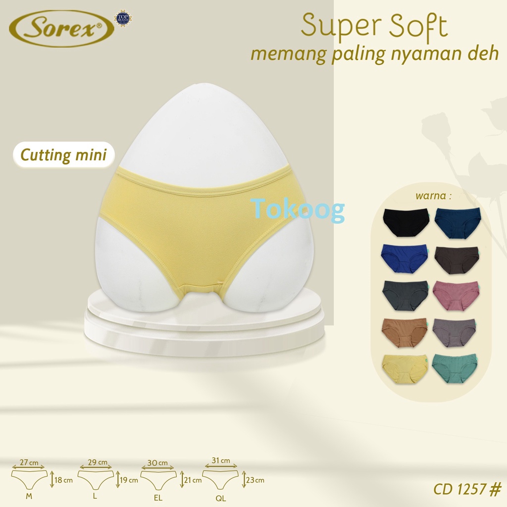 Jual Celana Dalam Wanita Sorex Super soft 1257 / 1238 / 1239 | Shopee Indonesia