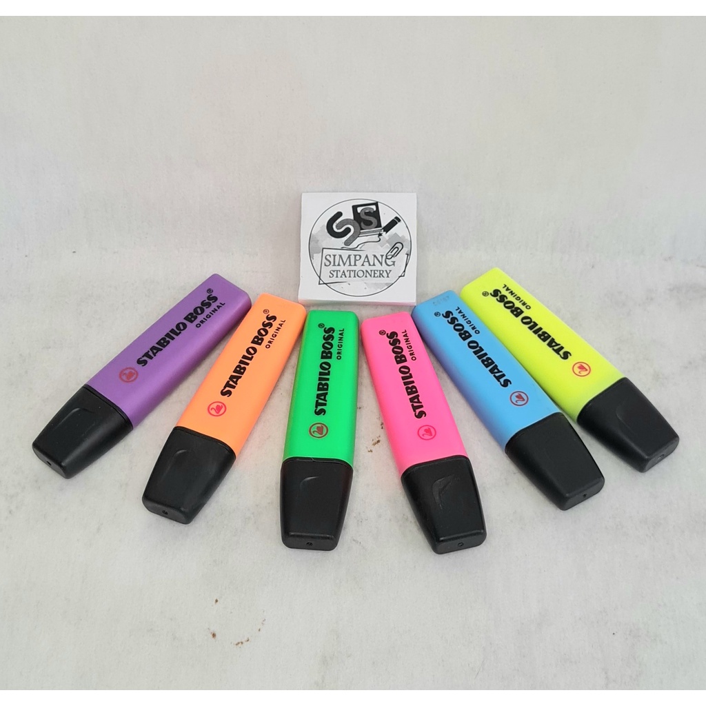 Jual Stabilo/Highlighter Neon Boss/bj | Shopee Indonesia