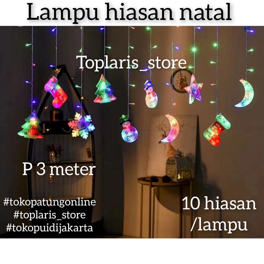 Jual Lampu Natal LED Unik Lucu Full Nyala 022 TPO | Shopee Indonesia