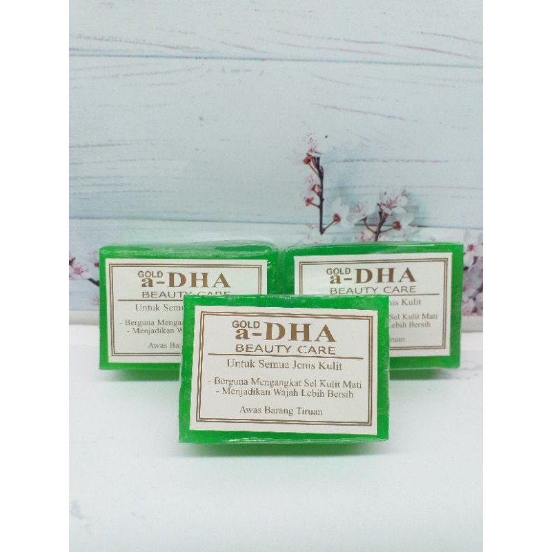 Jual Sabun DHA GOLD HIJAU Beauty Care / a-DHA Gold Soap - HIJAU ...