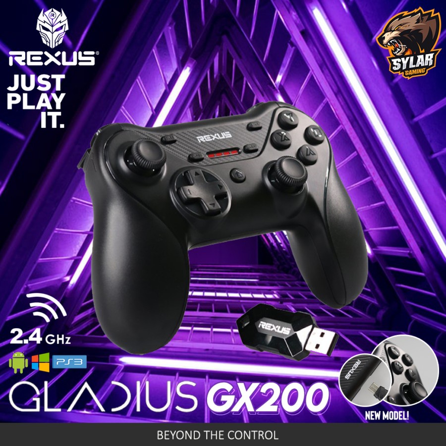 Jual Rexus Gladius GX200 Wireless Gaming Controller Joystick Gamepad ...