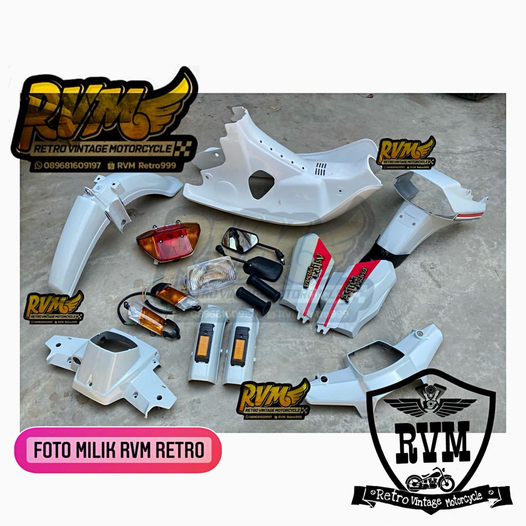 Jual body prima full set putih cover body astrea honda prima ful set ...