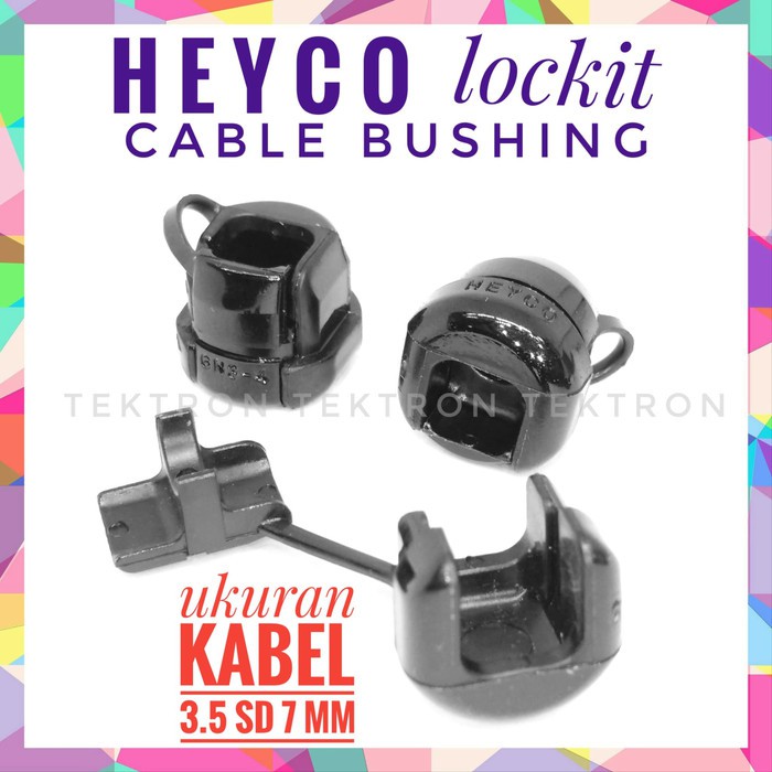 Jual HEYCO bushing, cable lock, kabel 3.5-7mm , lockit, snap gland plastik | Shopee Indonesia