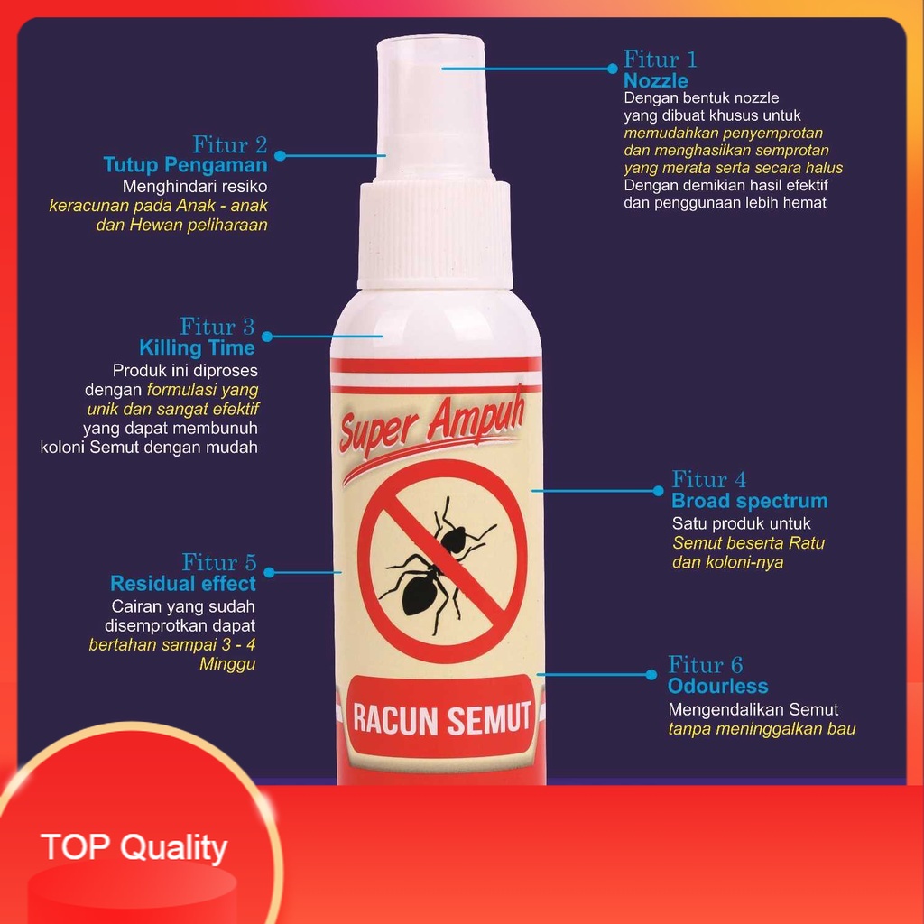 Jual Racun OBAT SEMUT PEMBASMI SEMUT 100% ANTI SEMUT BOTOL ISI 100 ML ...
