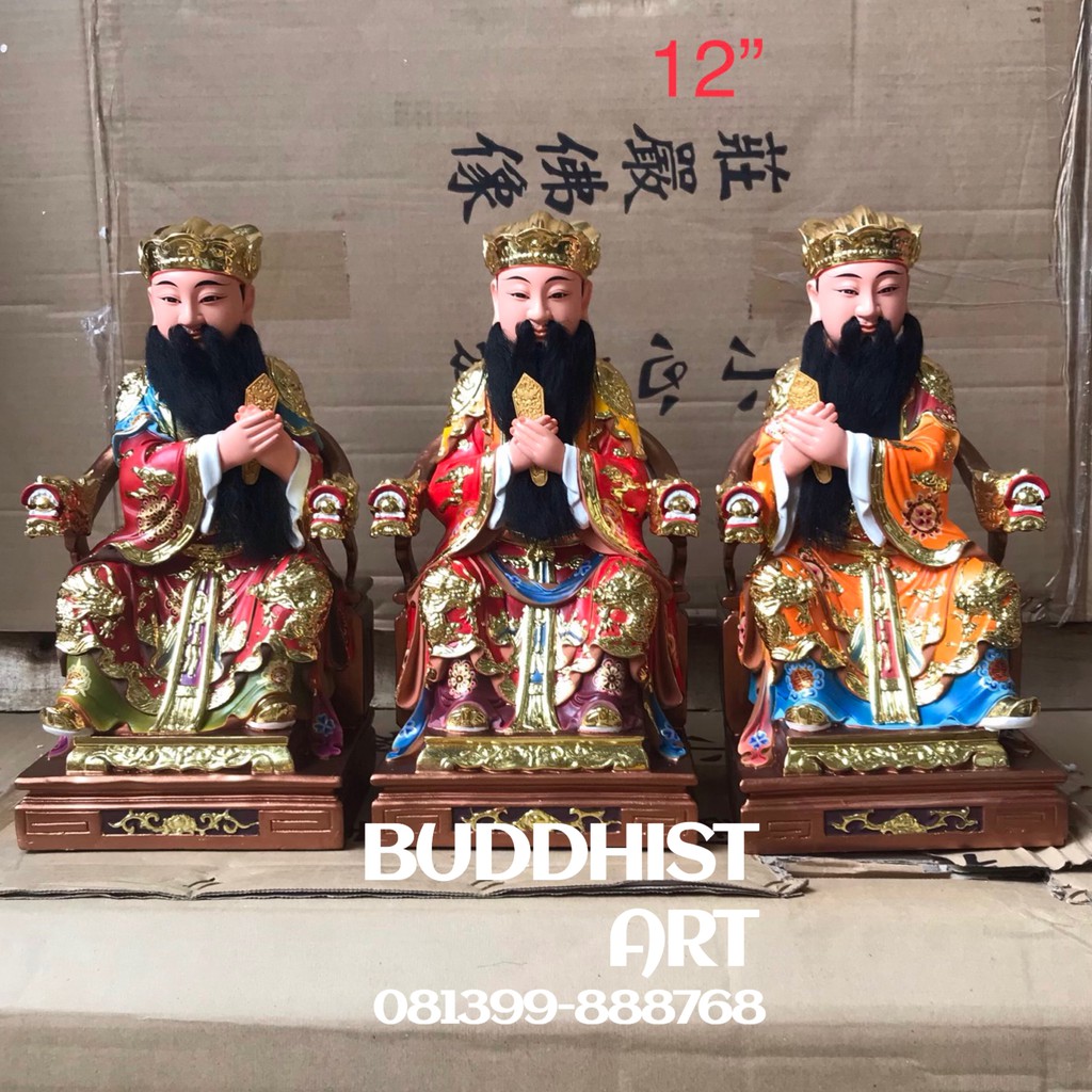 Jual Patung dewa sam kwan tai te / sam kwan tay tee 1/ sam kwan 12 inch ...
