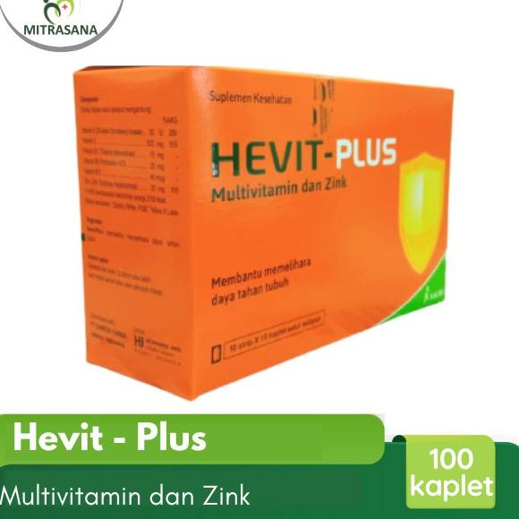 Jual Hevit Plus Multivitamin & Zinc Isi 100 Tablet | Shopee Indonesia