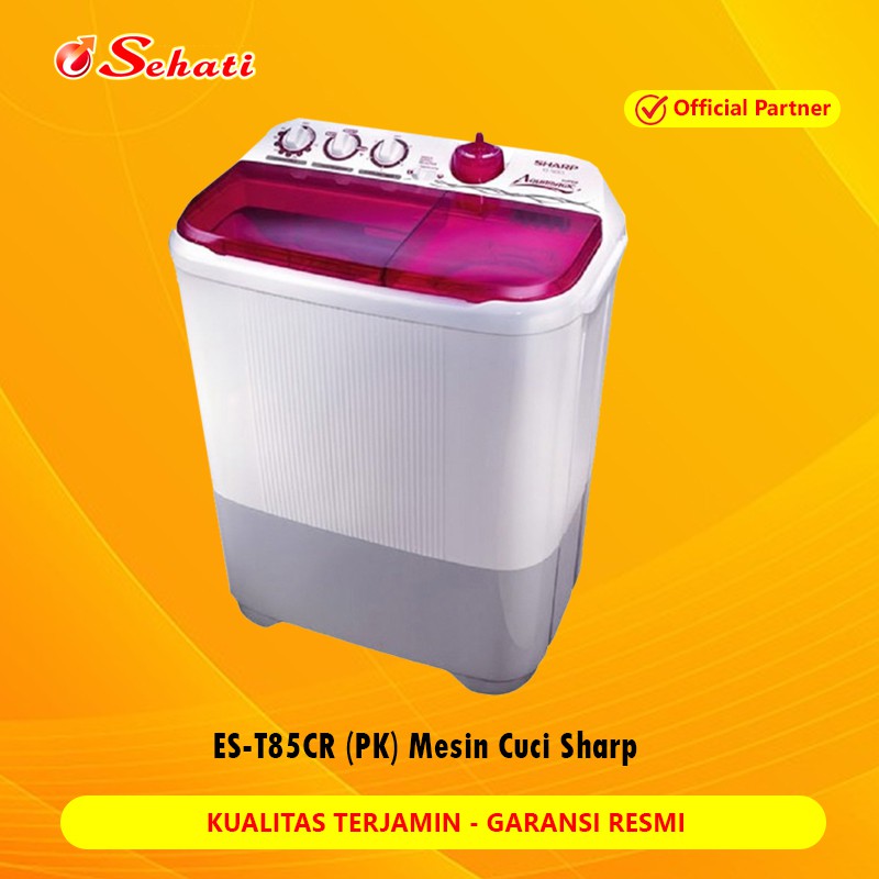 Jual SHARP ES-T85CR Mesin Cuci Sharp semi auto 2 Tabung ES-T85CR [8Kg ...