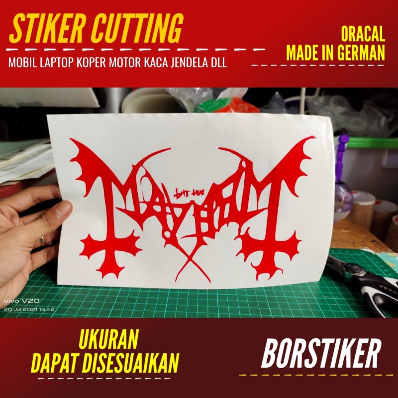 Jual STIKER MAYHEM UKURAN LAPTOP | STICKER CUSTOM ANIME BAND LOGO DLL ...
