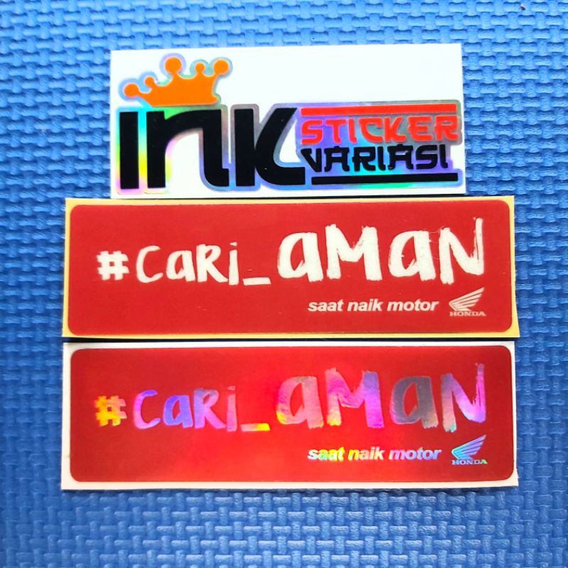 Jual STICKER CARI AMAN SAAT NAIK MOTOR HONDA PRINT | Shopee Indonesia