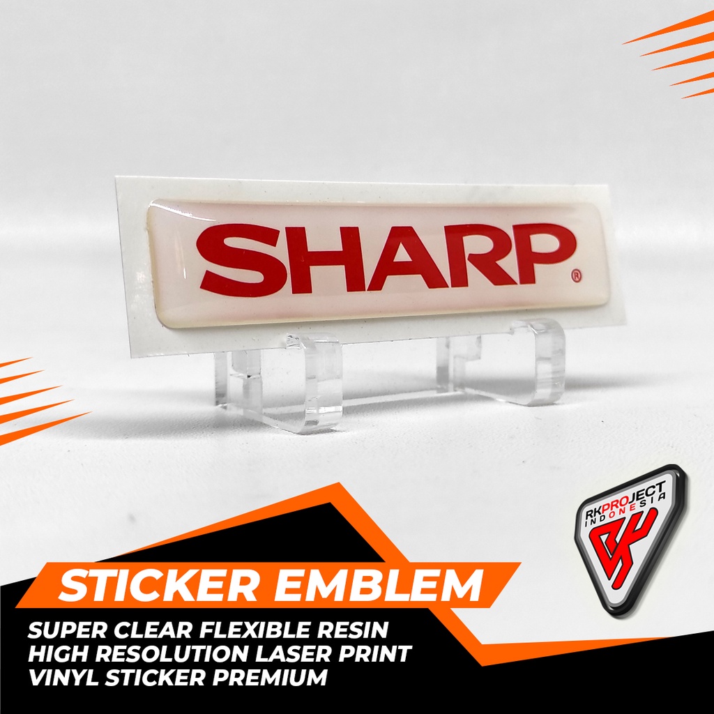 Jual SHARP Sticker Timbul Emblem Resin Lentur | Shopee Indonesia