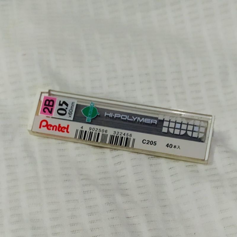 Jual Pentel Refill isi pensil mekanik 2B Hi Polymer C 205 | Shopee ...
