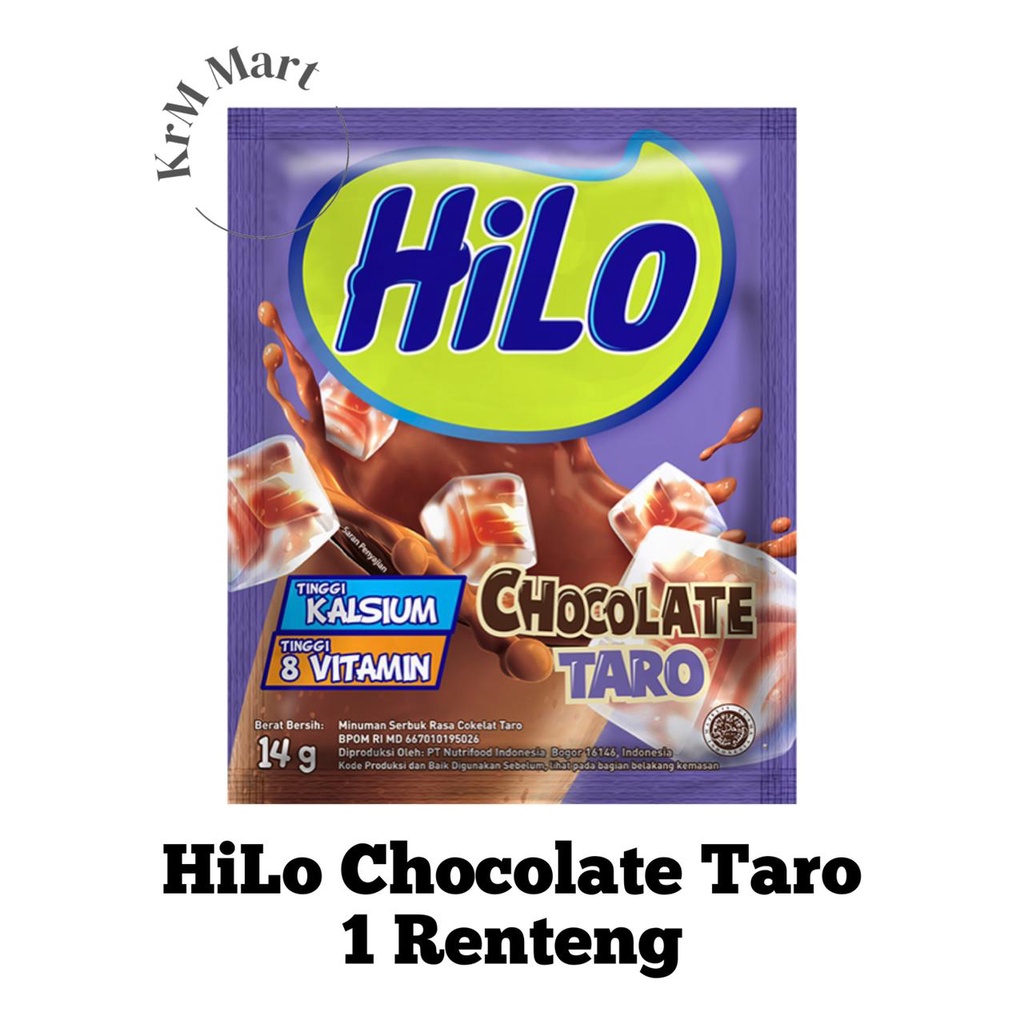 Jual Hilo Chocolate Taro 1 Renteng Renceng isi 10 sachet | Shopee Indonesia