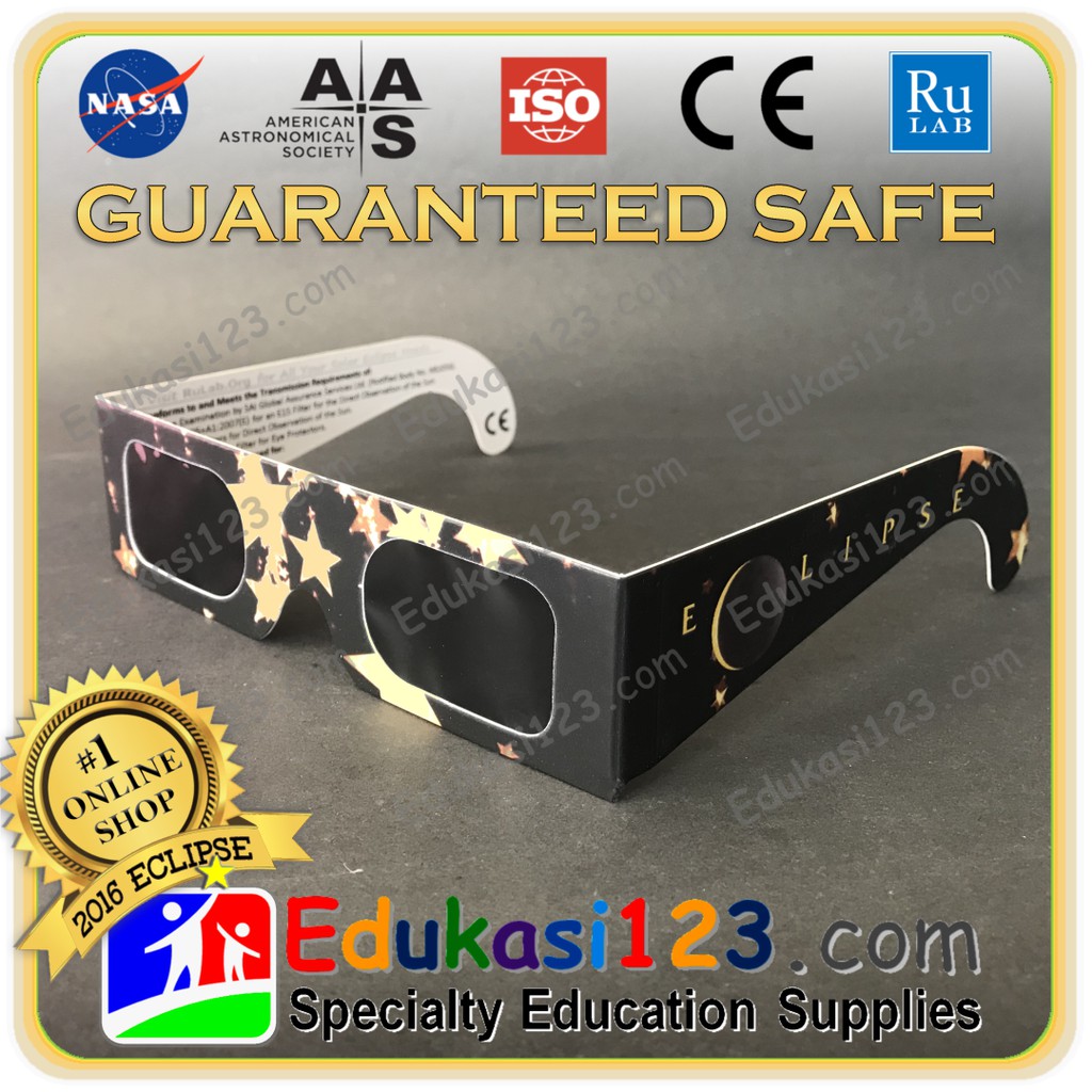 Jual Rutherfurd Science STAR GAZER 1 PC Kacamata Gerhana Matahari USA ~ Sertifikat ISO CE ...
