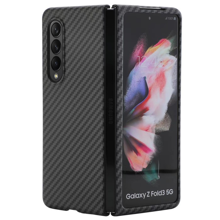 Jual PROMO CASE SAMSUNG GALAXY Z FOLD3 5G FOLD 3 KEVLAR CARBON ORIGINAL ...