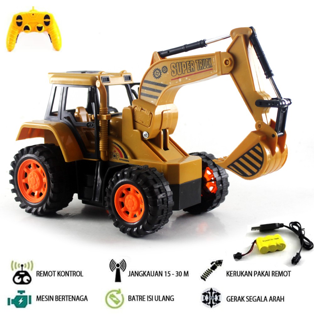 Jual Mainan Mobil Remot Kontrol RC Alat Berat Buldoser Excavator Neo ...