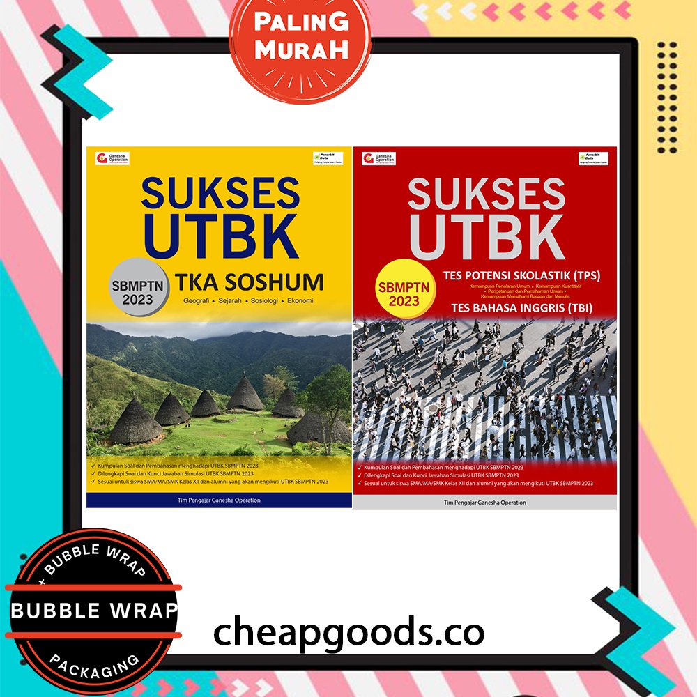 Jual BUKU UTBK SBMPTN GANESHA OPERATION (GO) 2022 TKA SAINTEK - SOSHUM - TPS / BUNDLE | SUKSES ...