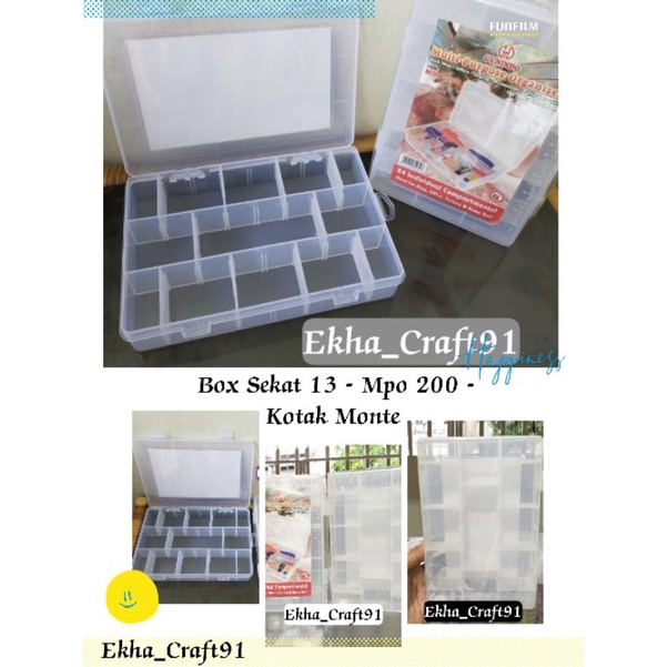 Jual Box Sekat 13 - MPO 200 - Kotak Monte - Kotak Manik Kotak Kancing ...