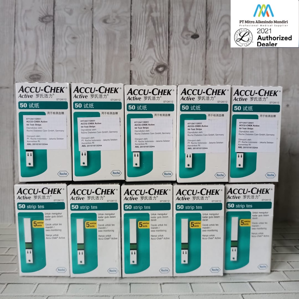 Jual AccuCheck Active Glucose Blood Monitoring Strip 50 | Shopee Indonesia